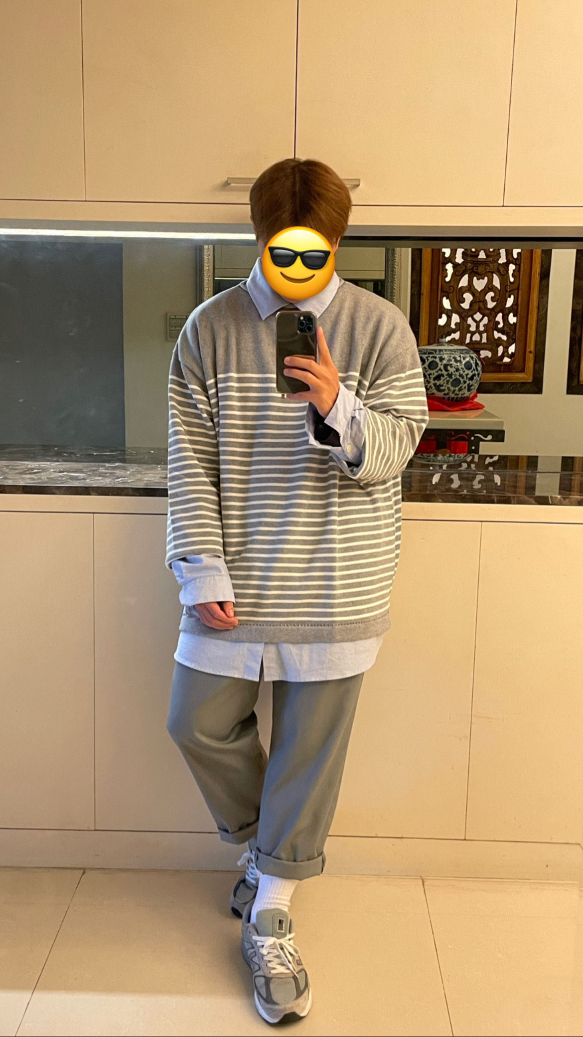 Plain me經典巴斯克針織條紋長TEE - 穿搭板 | Dcard