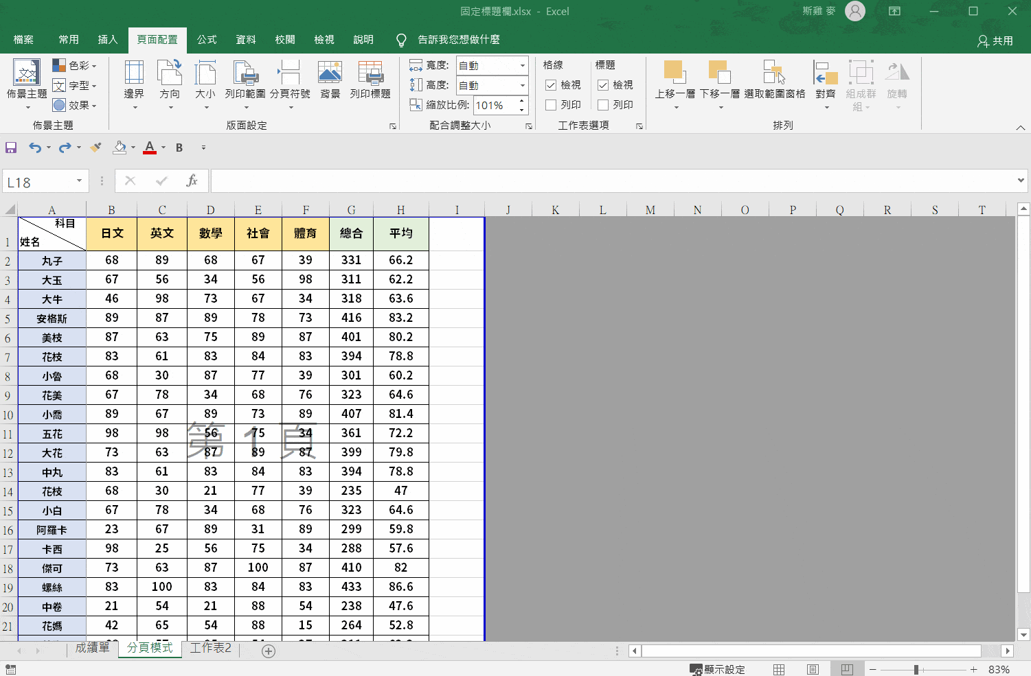 EXCEL|跨頁表頭2動作完成 - 麥斯雞 (@dailywork) | Dcard