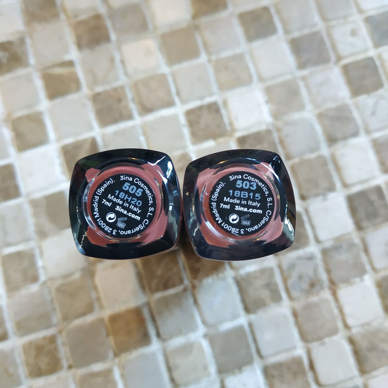 #試色 3INA 超印色染唇釉 Longwear Lipstick #503 #505 - 美妝板 | Dcard