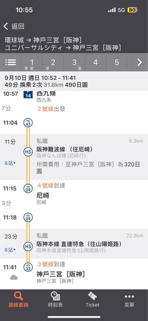 #分享 🇯🇵京阪神五日遊D3-5 阪神電車/JR分離 - 日本旅遊板 | Dcard