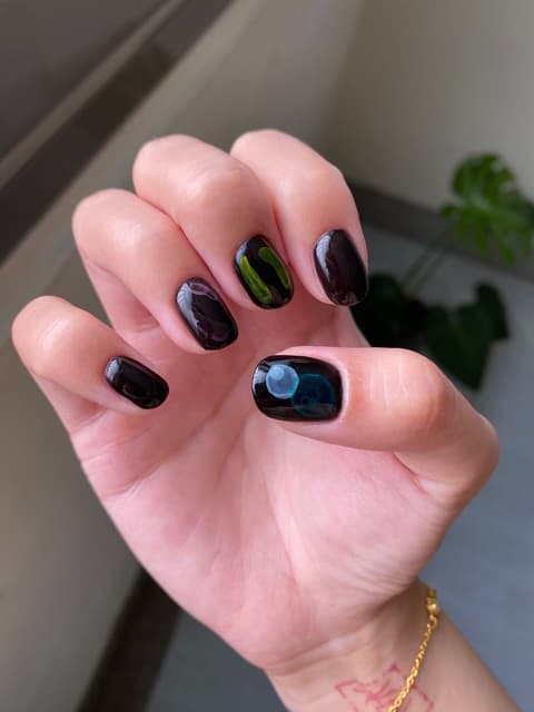 分享 暗黑美甲 美甲板 Dcard