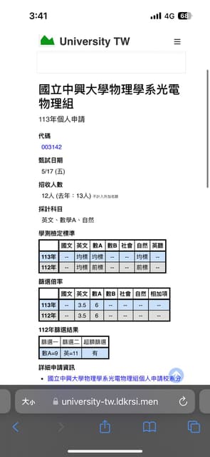 個申請益 （不刪文） 升大學考試板 Dcard