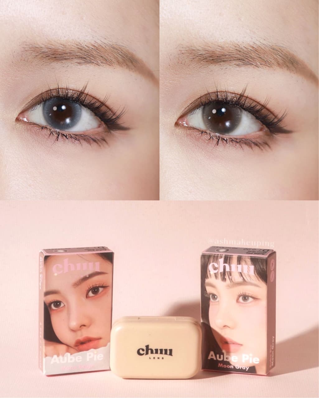 眼裏有光就是在說這隱眼🌙 chuu Lens 澄澈系列（月光淺褐/月光灰） - ash (@itsmeee_) | Dcard