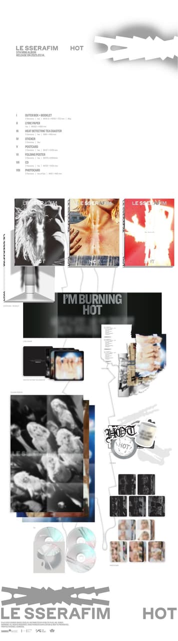 情報 Le Sserafim 迷你五輯《hot》專輯配置含特典資訊（持續更新） B1 6 留言 Dcard