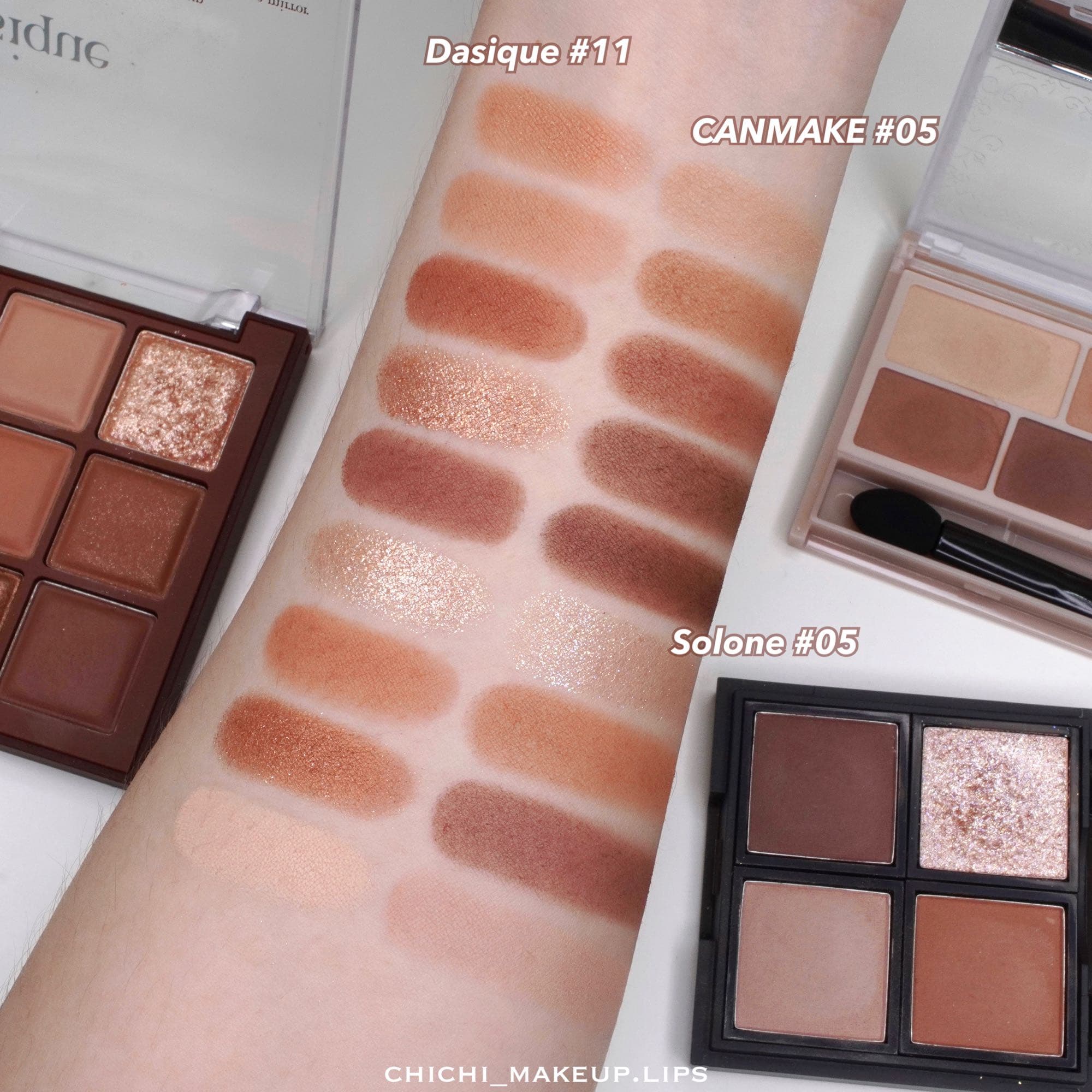 秋冬巧克力色系眼影整理🍫🤍(Dasique/CANMAKE/Solone/Holika/peripera) - 美妝板 | Dcard