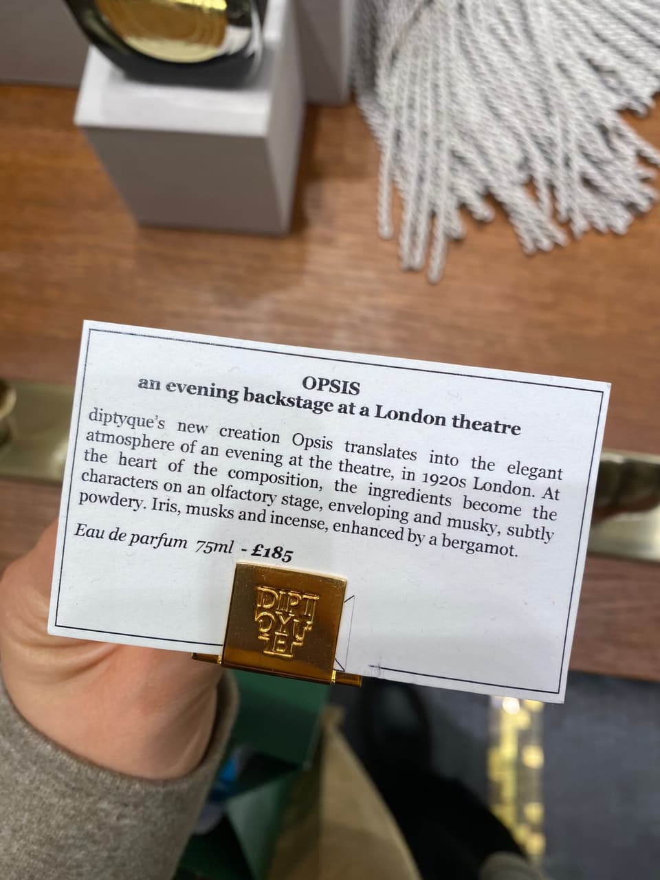 #分享 Diptyque新款 Opsis 1920的倫敦劇院 - 香氛板 | Dcard