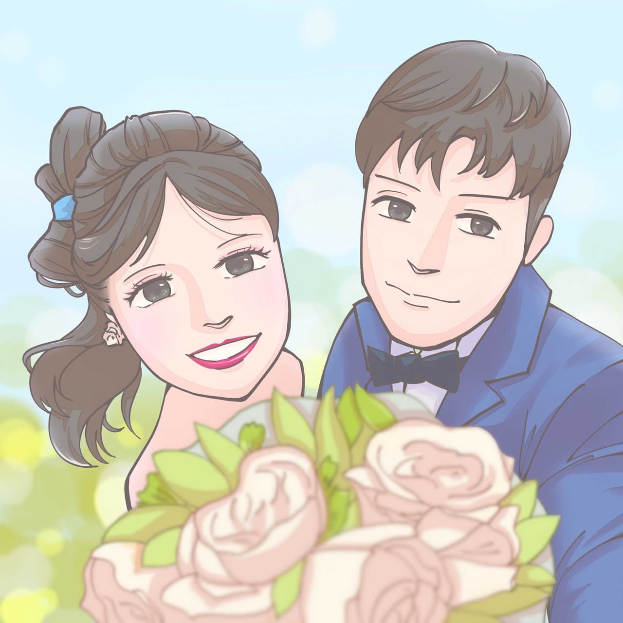 婚紗照👰 似顏繪！ - 粉圓Tina (@tapioca_tina) | Dcard