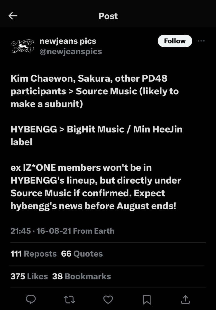 #閒聊 source music 未出道的閔熙珍女團 - 追星板 | Dcard