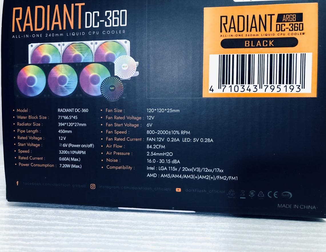 「冰風俠與水行者」入門水冷新朋友 darkFlash AIO一體式水冷#開箱 - 3C板 | Dcard