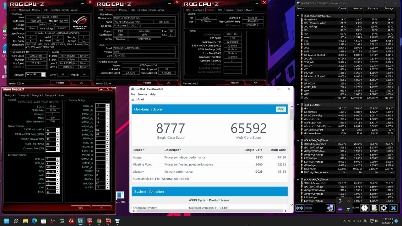 #開箱 [全台首發]SK Hynix DDR5-5600 ADIE 原廠綠色普條16G*2 空冷頻率超頻實錄 - 3C板 | Dcard