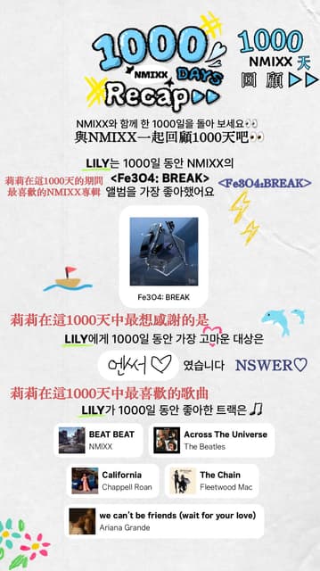 #分享 MMIXX的1000天回顧 - NMIXX板 | Dcard