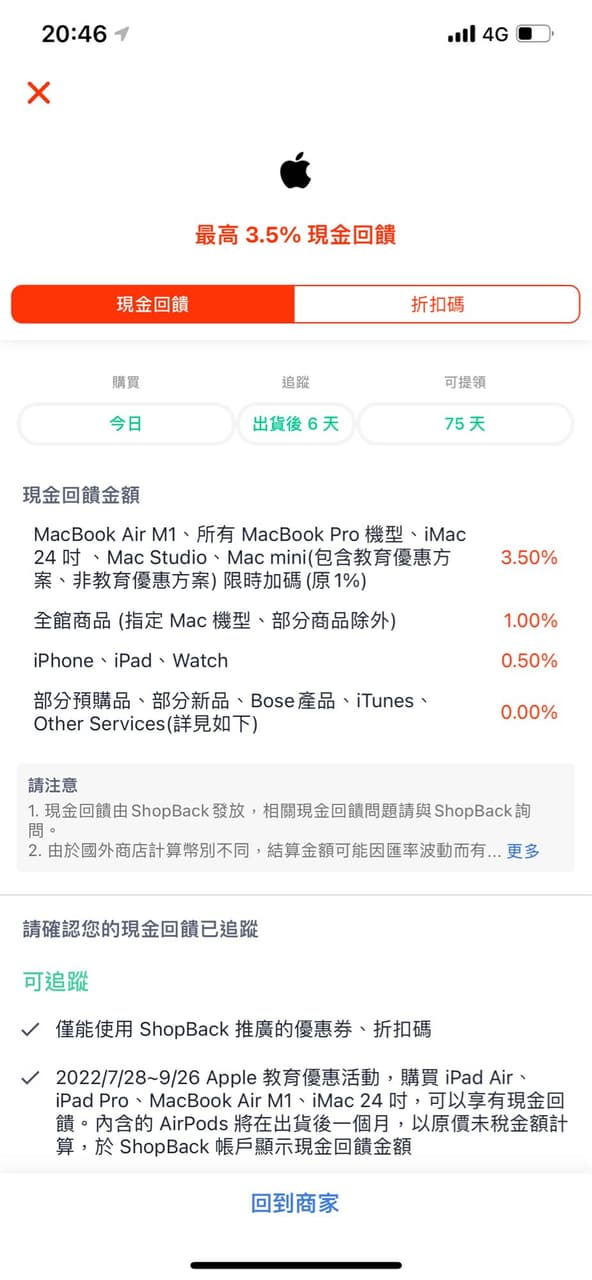 #Mac BTS ShopBack 加碼3.5%導購優惠 - Apple板 | Dcard