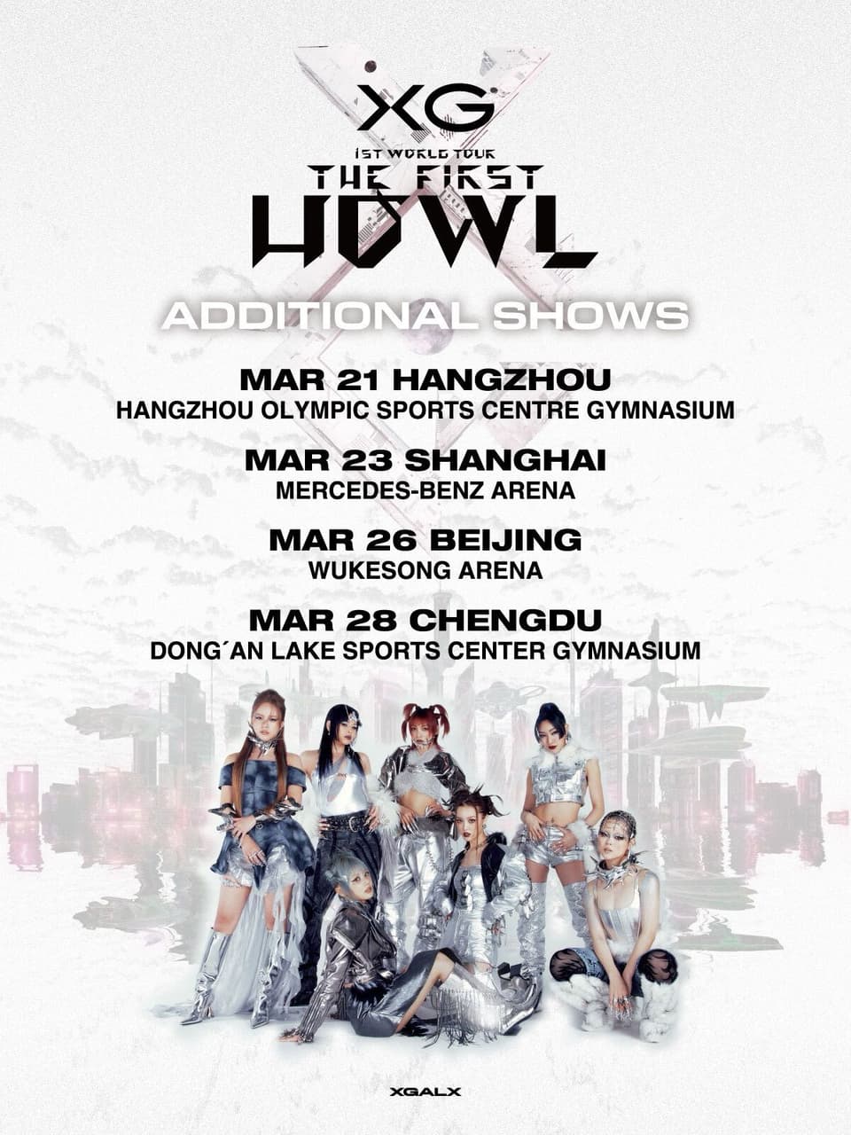 #情報 XG “THE FIRST HOWL”追加中國場日期 - XG板 | Dcard
