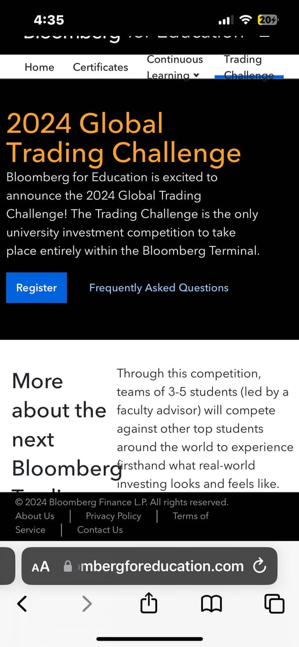 有冇人一齊玩bloomberg Global Trading Challenge?🥹🥹🥹 - 香港城市大學板 | Dcard