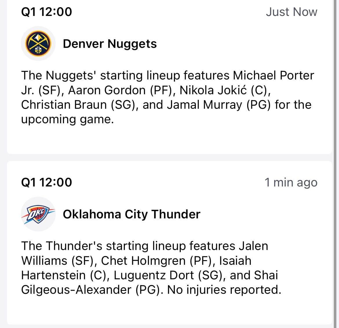 #即討 2025/5/8 NBA 西區第二輪 G2 / 金塊 VS. 雷霆 / 賽事討論區（金塊 1-0） - NBA板 | Dcard