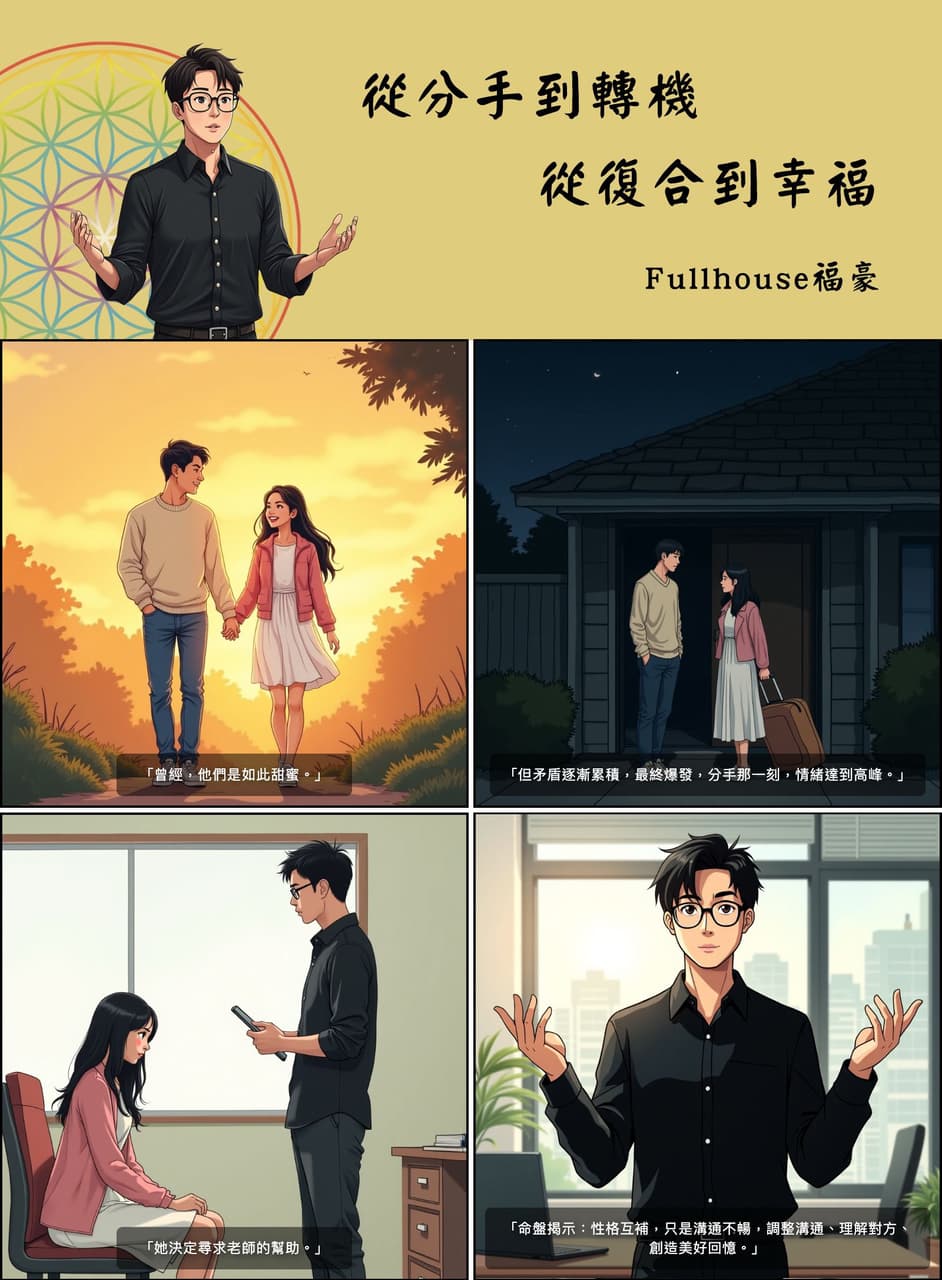 「八字情緣合盤」之愛情💑急診室🏥 從分手到轉機；從復合到幸福（合盤案例45） - 福豪 (@fullhouse23) | Dcard
