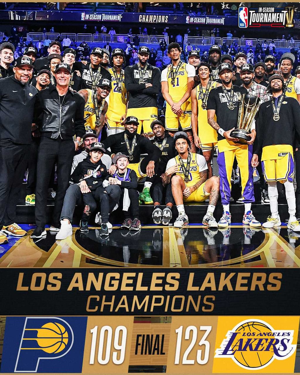 恭喜洛杉磯湖人隊拿下第一屆NBA季中錦標賽總冠軍，LBJ季中錦標賽MVP💜💛🏆🥇🎉 - NBA板 | Dcard