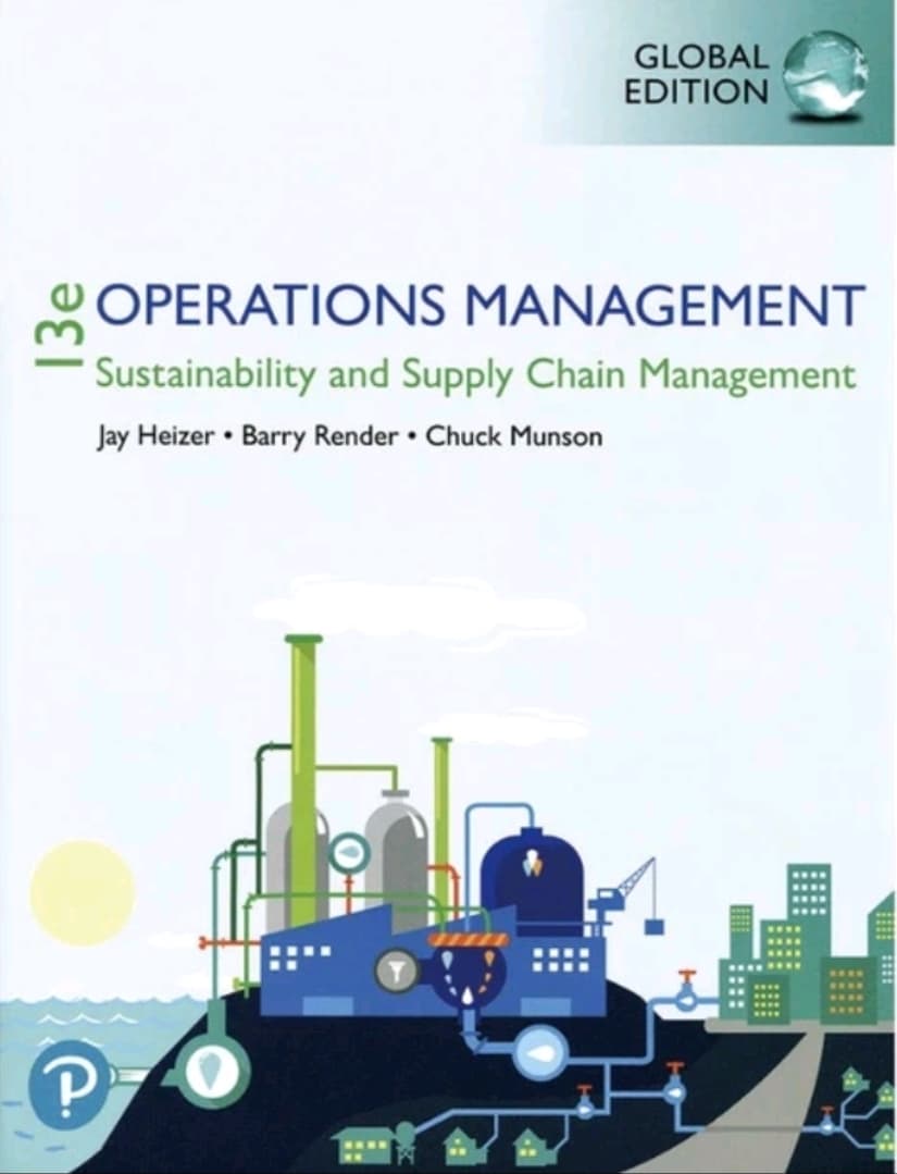 收生產管理Operations Management 13rd Edition - 義守大學板 | Dcard