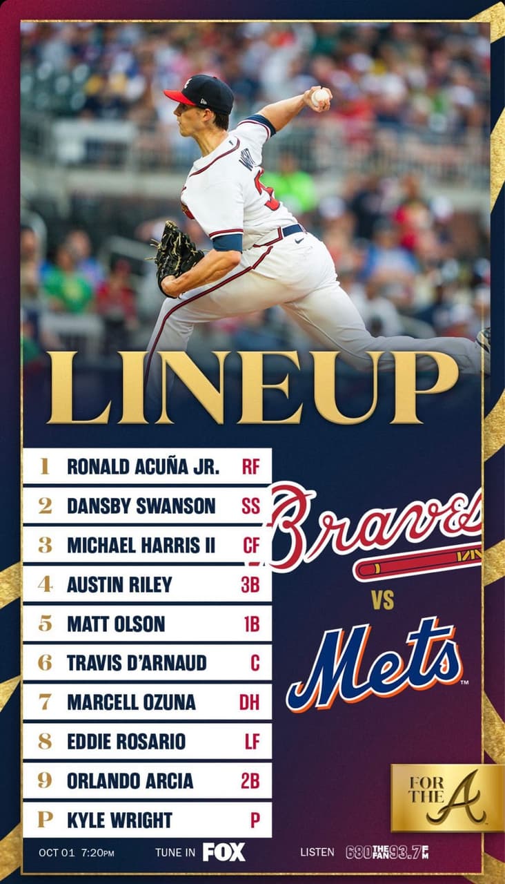 2022.10.2 紐約大都會 vs. 亞特蘭大勇士 賽事討論區 - MLB板 | Dcard