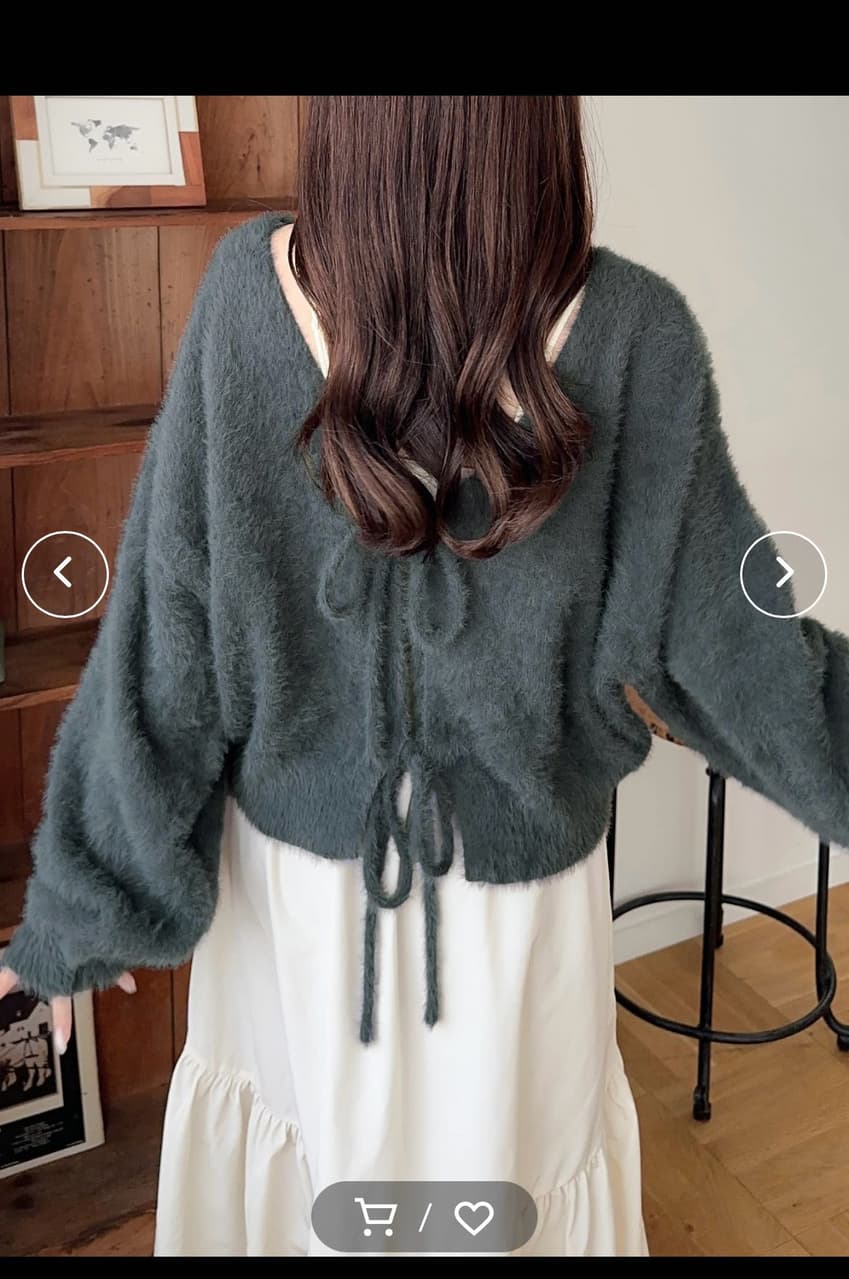 #我要賣 全新含吊牌classical Elf （milly bilet）兩穿蝴蝶結針織上衣外套（灰色） - 二手交易板 | Dcard