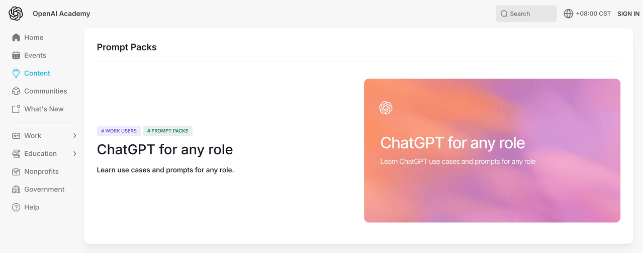 #分享 OpenAI Academy Prompt Packs：官方提示詞大放送，秒增工作效率！ - ChatGPT板 | Dcard