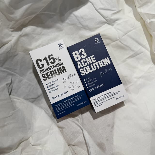 【5天實測｜Dr.May美博士 C15美白淡斑精華＋B3水楊酸精華｜毛孔粗大與痘痘的雙重救星🌟】 - 贊助板 | Dcard