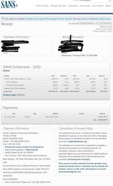 貴死人不償命的資安課程+證照 - SANS SEC 504 GIAC GCIH - 科技業板 | Dcard