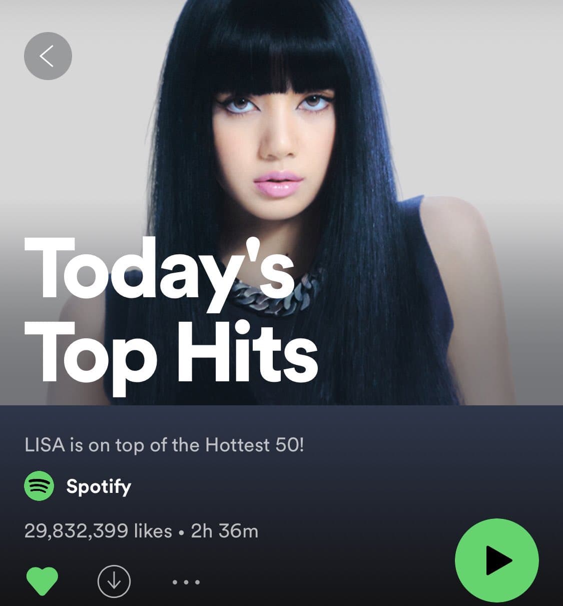 #分享 恭喜LISA加入Spotify Billions Club🏆 - BLACKPINK板 | Dcard