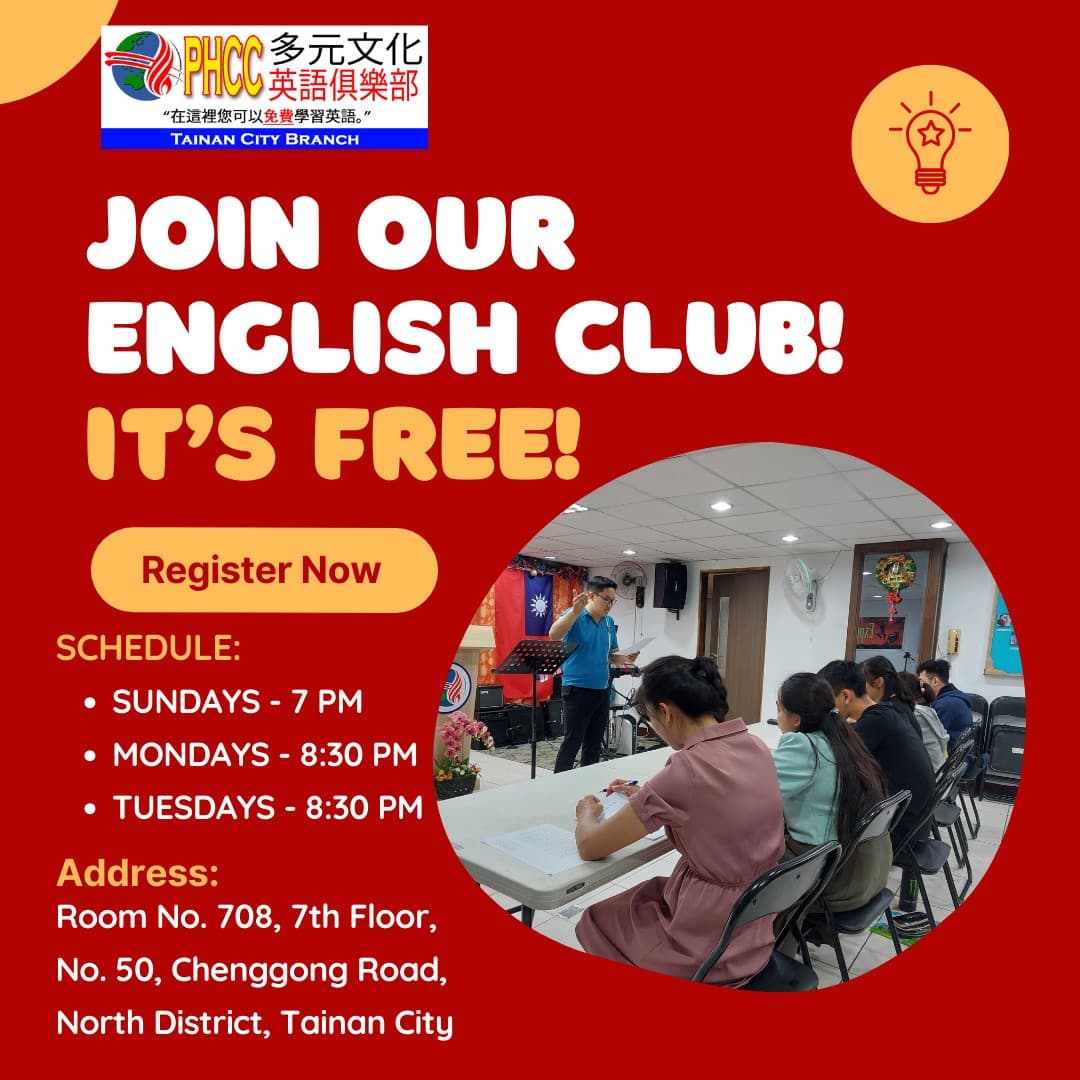 JOIN OUR FREE ENGLISH CLUB! - 語言板 | Dcard