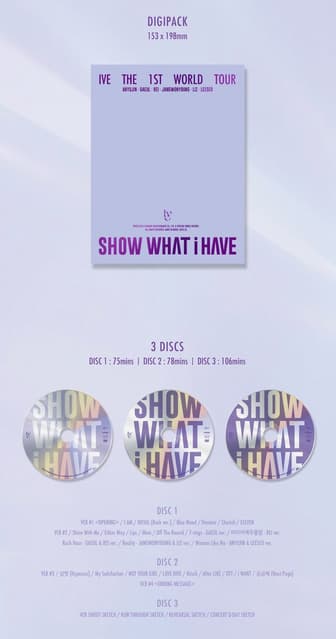 #情報 IVE THE 1ST WORLD TOUR ＜SHOW WHAT I HAVE＞ DVD · Blu-ray · KiT 預售資訊 - IVE板 | Dcard