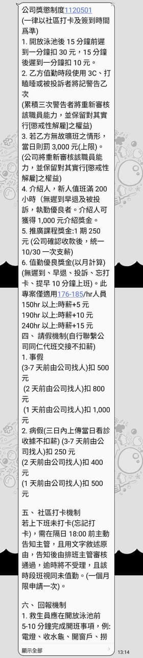 工作心得 暑假去當救生員打工 但公司制度讓我覺得奇怪 工作板 Dcard