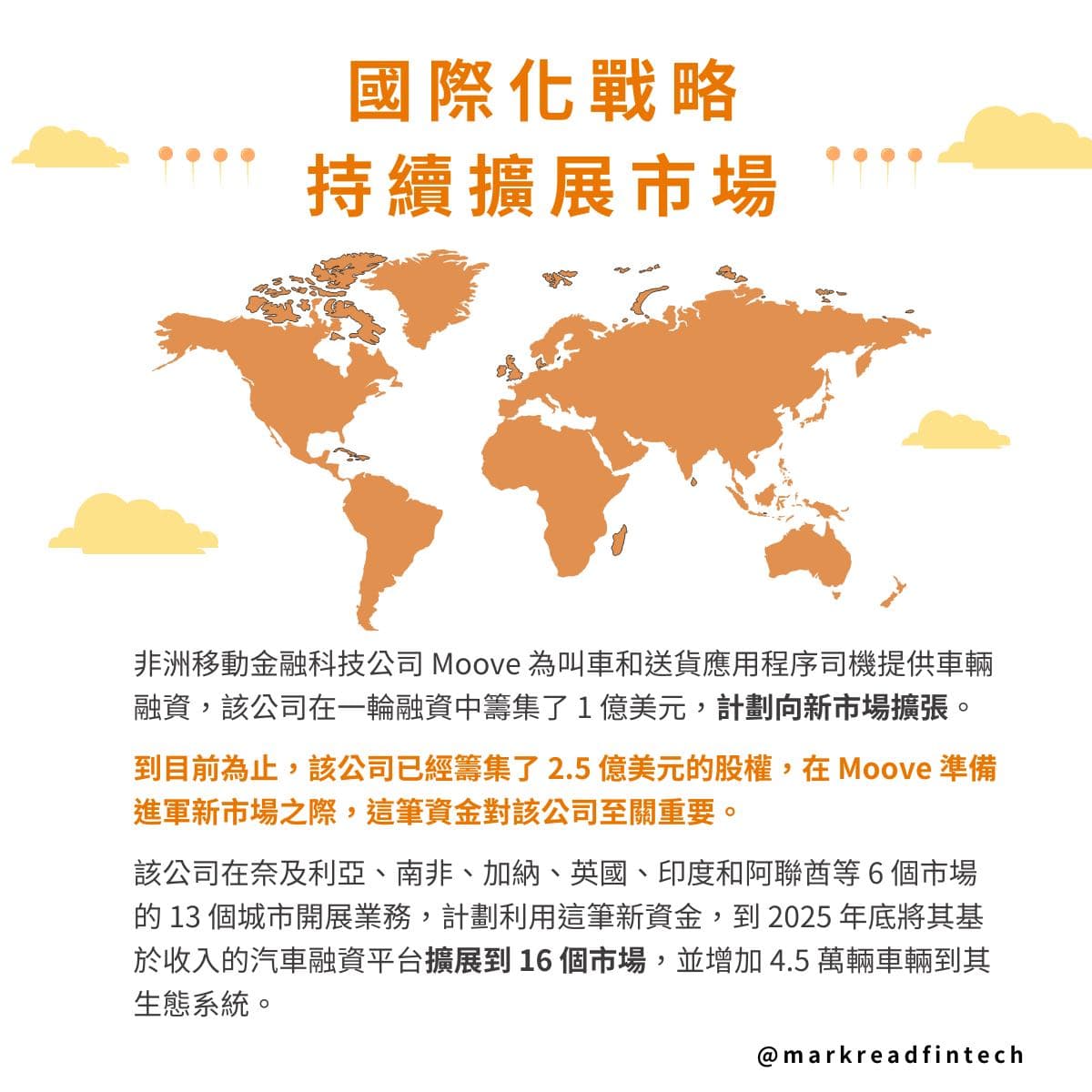 🚗 為移動企業家提供金融支持 - 非洲獨角獸總冠軍Moove - 馬克解讀金融科技 (@markreadfintech) | Dcard