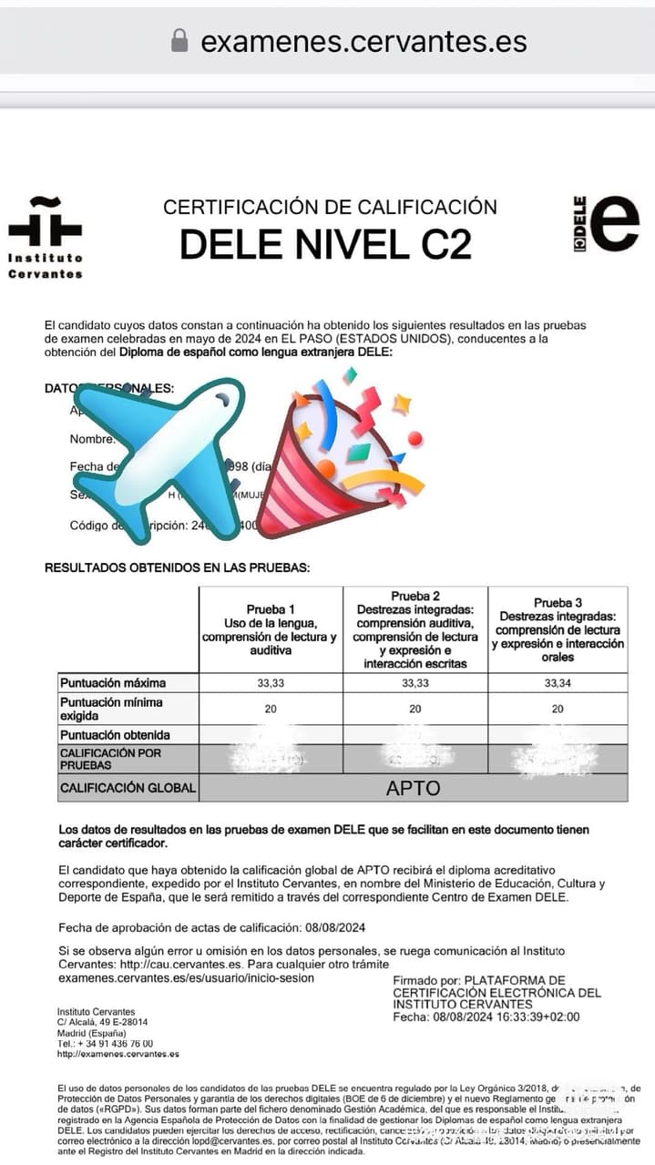 DELE C2 APTO- versión 2024 - 語言板 | Dcard