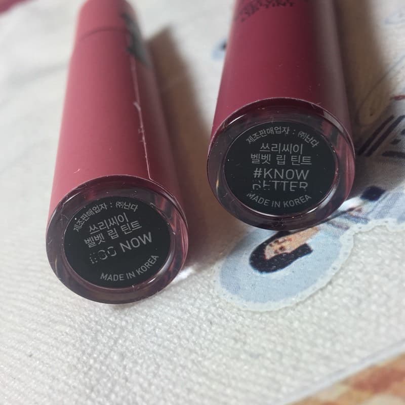 #試色💄🌸3CE velvet tint新色#GO NOW #KNOW BETTER - 美妝板 | Dcard