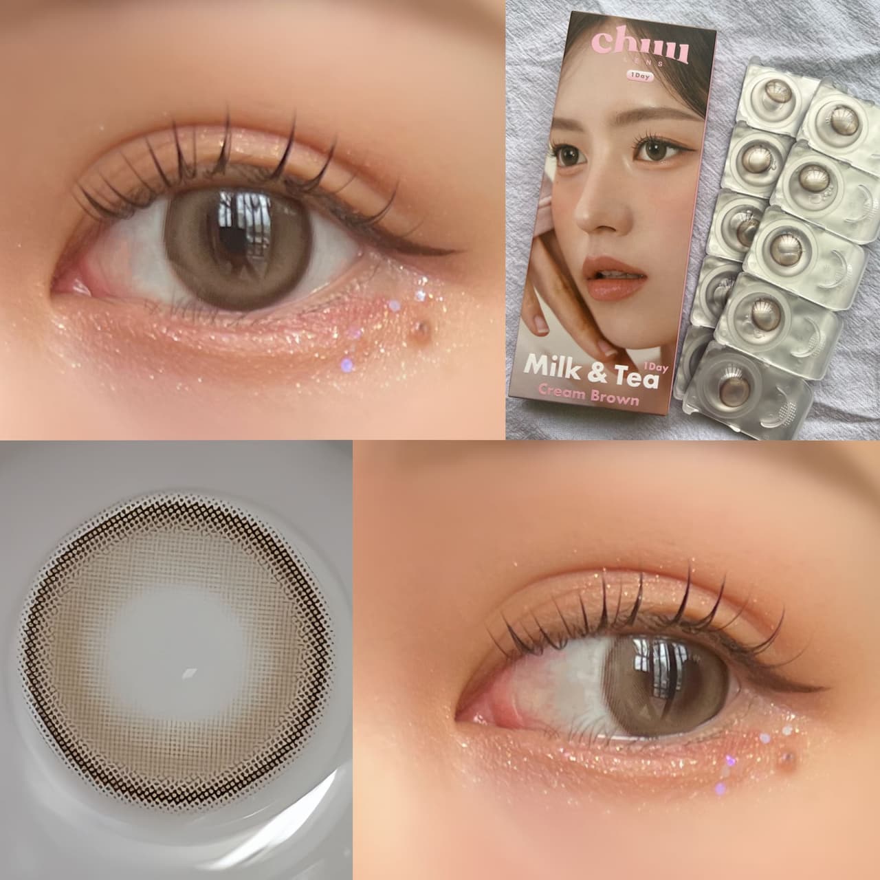 chuu Lens milk&tea日拋 三色分享🧁♡ - 隱形眼鏡板 | Dcard