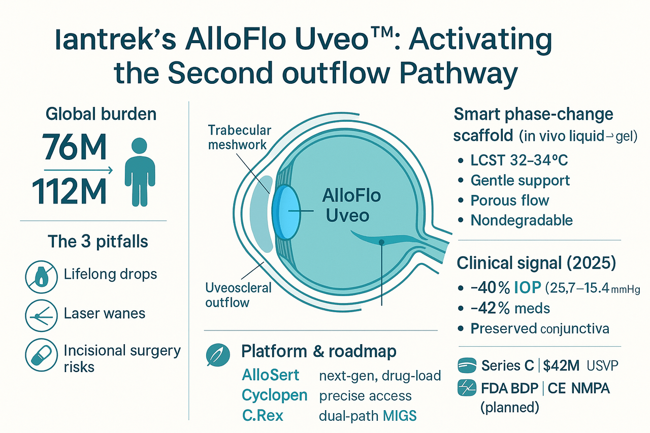 【C 輪募資 4,200 萬美元｜Iantrek 以首創「生物介入」開通青光眼第二條出路】 - 藥時事 Drugnews (@drugnews ...