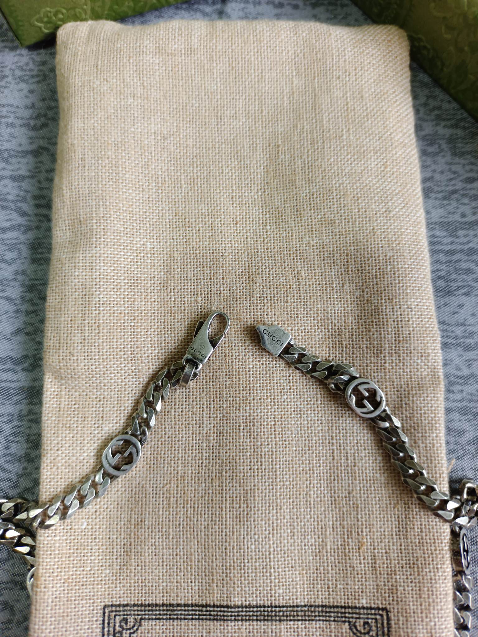 #開箱 GUCCI Interlocking G幼項鍊（925銀飾） - 精品板 | Dcard