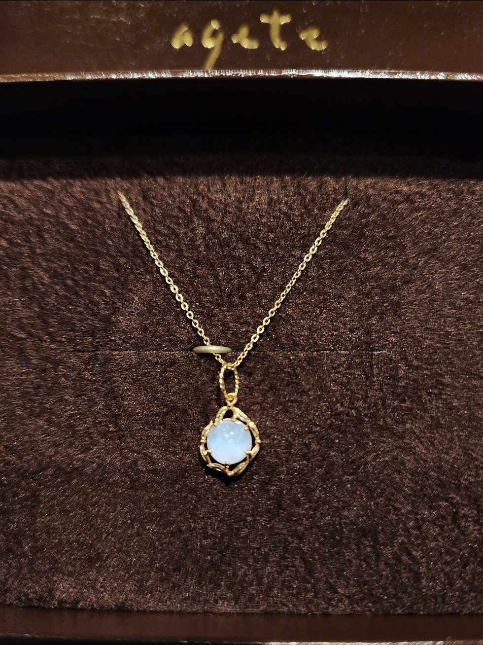 #分享 agete 藍紋瑪瑙項鍊 - 珠寶飾品板 | Dcard