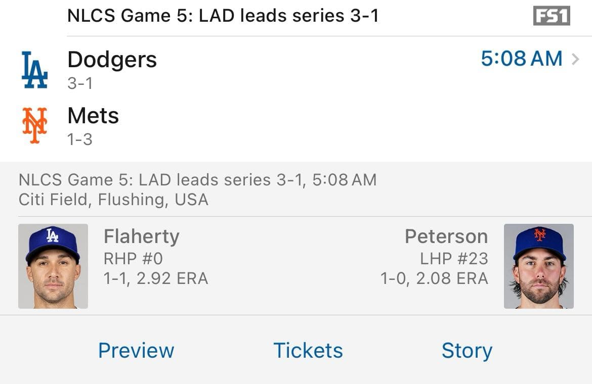 #討論 2024/10/19 NLCS G5 道奇 VS. 大都會 先發投手預告 - MLB板 | Dcard