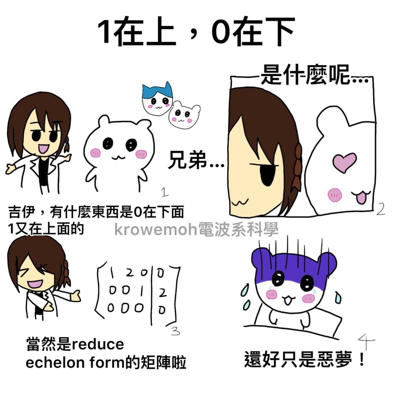 #自創 跟著krowemoh一起學線性代數——增廣矩陣篇（1）：echelon form - 梗圖板 | Dcard