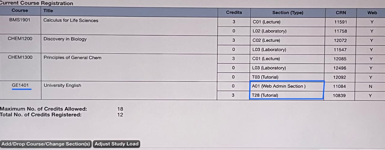 Reg科 Change section - 香港城市大學板 | Dcard