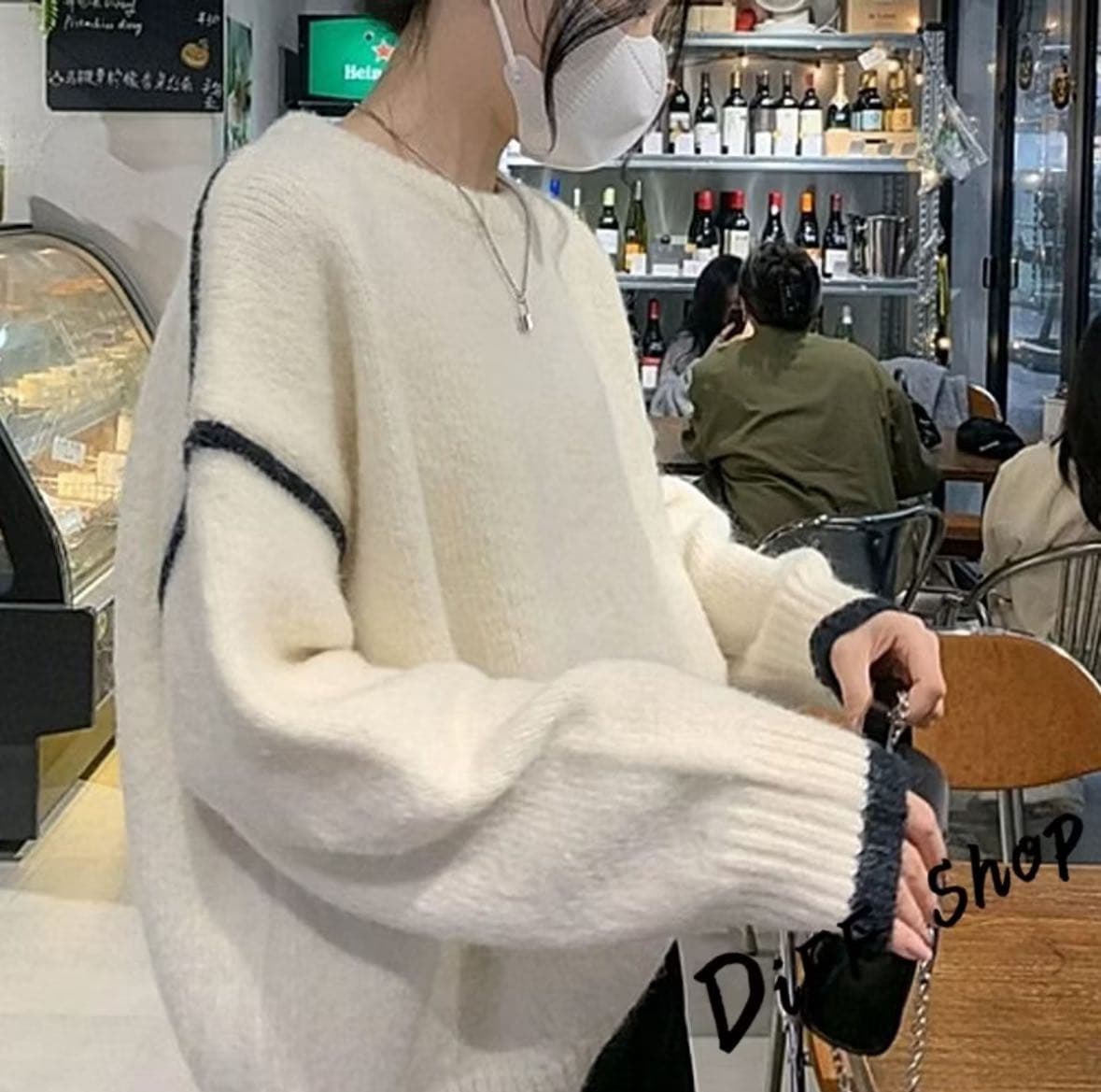 【DIFF】韓版圓領寬鬆落肩針織上衣，目前限時優惠中🔥 - 穎子王 (@lyn1103) | Dcard