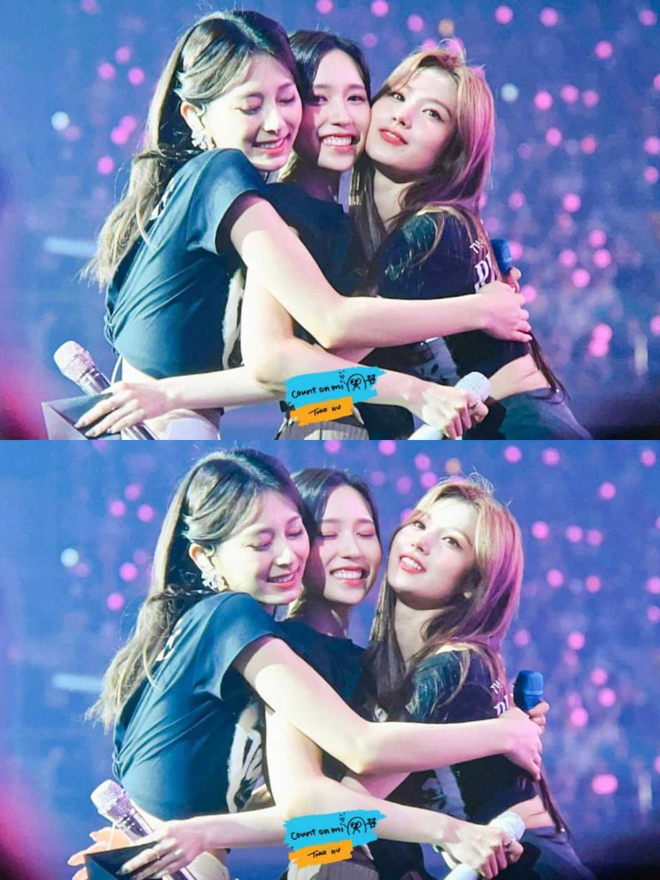 #分享 泰國場🇹🇭D1紗瑜💜💙再次大撒糖，啵啵💋抱抱全都來 - TWICE板 | Dcard