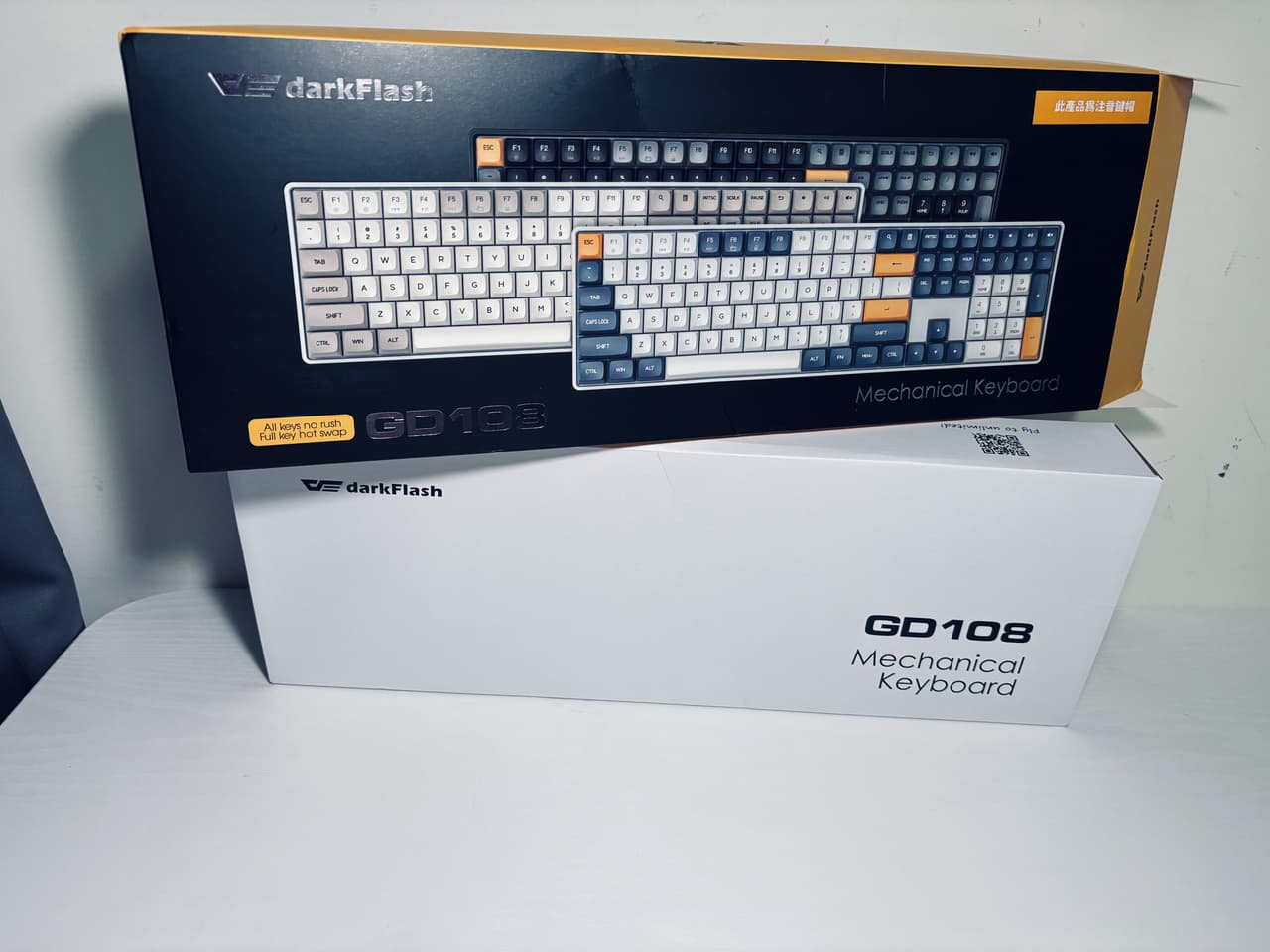 #心得 「擁有美好的一天」darkFlash GD 108 無線 機械式鍵盤 開箱體驗 - 機械鍵盤板 | Dcard
