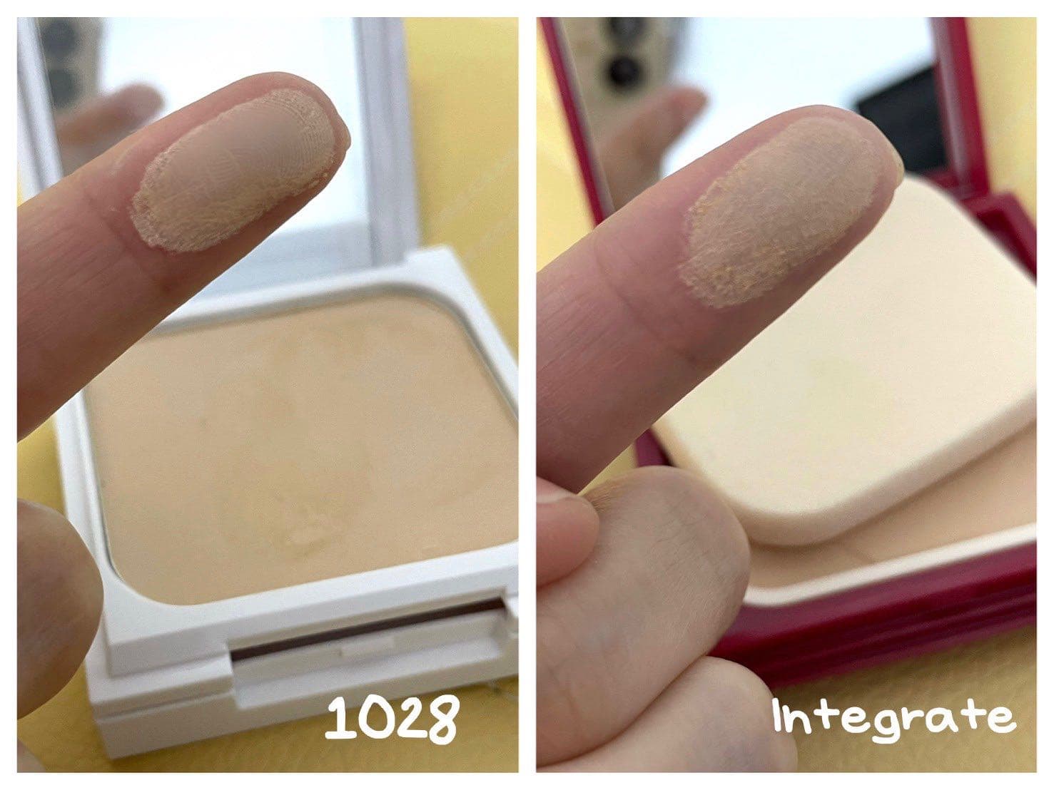 粉餅PK！Integrate v.s 1028 - 美妝板 | Dcard