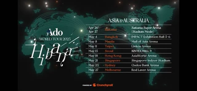 Ado 2nd World Tour Hibana 05/11 in Taipei - ADa (@p3606777) | Dcard
