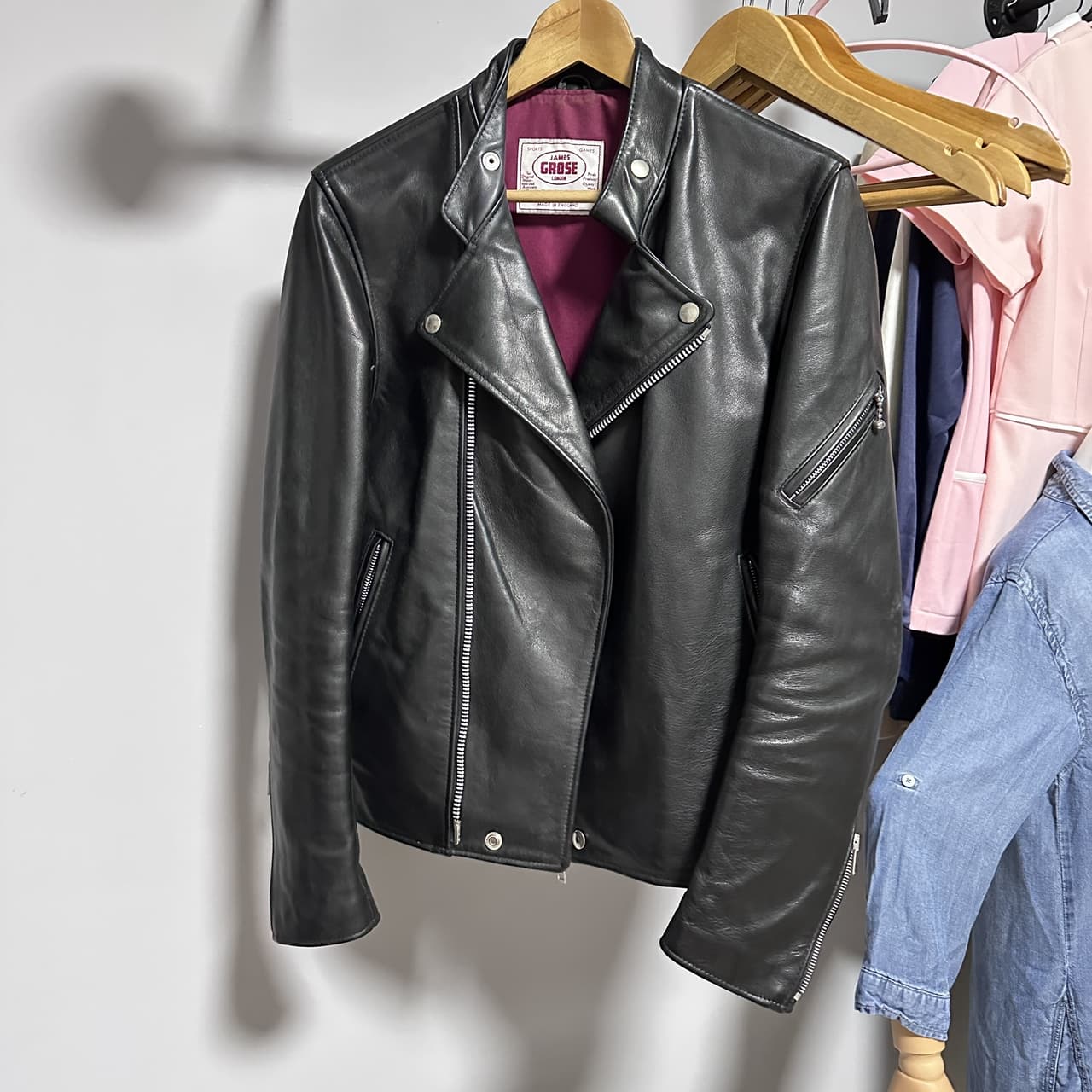 #我要賣 JAMES GROSE MEN’S MANILA JACKET / 馬皮立領騎士夾克【售出】 - 二手交易板 | Dcard