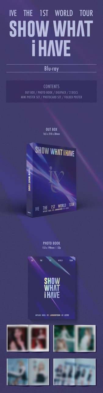 #情報 IVE THE 1ST WORLD TOUR ＜SHOW WHAT I HAVE＞ DVD · Blu-ray · KiT 預售資訊 - IVE板 | Dcard
