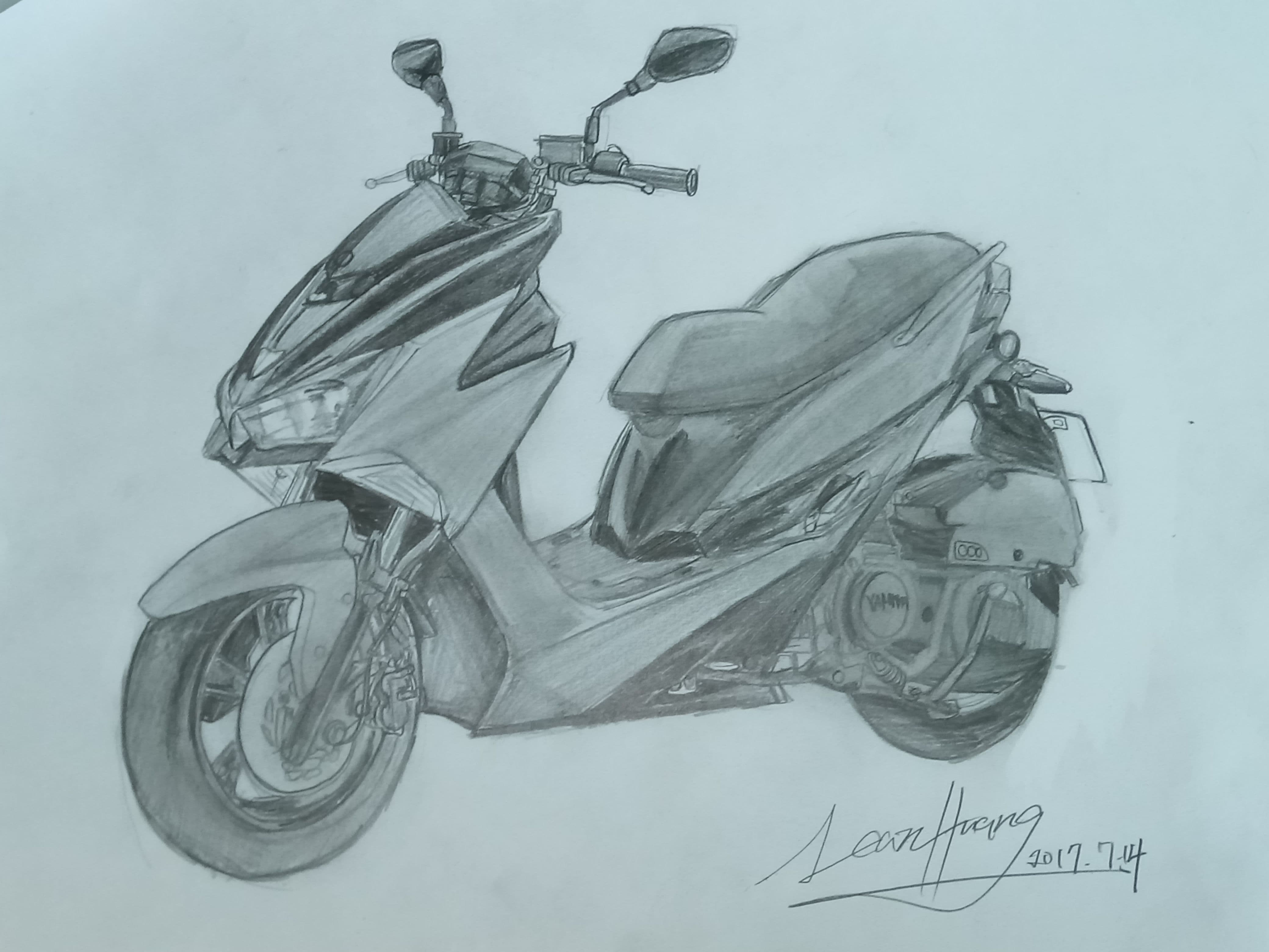 #手繪 山葉Force155 - 手作板 | Dcard