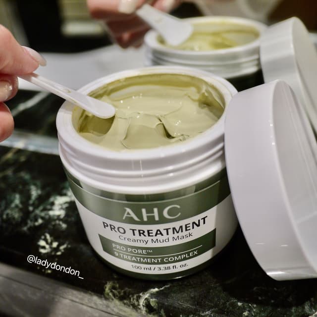 已抽/#抽獎 教你怎麼溫和去粉刺及讓保養品更好吸收ft. AHC泥膜💆🏻‍♀️/合作 - 饅頭公主💕 (@ladydondon_) | Dcard